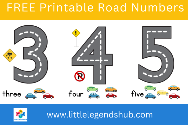 Printable Road Numbers for Preschoolers – Free Download! - Little ...